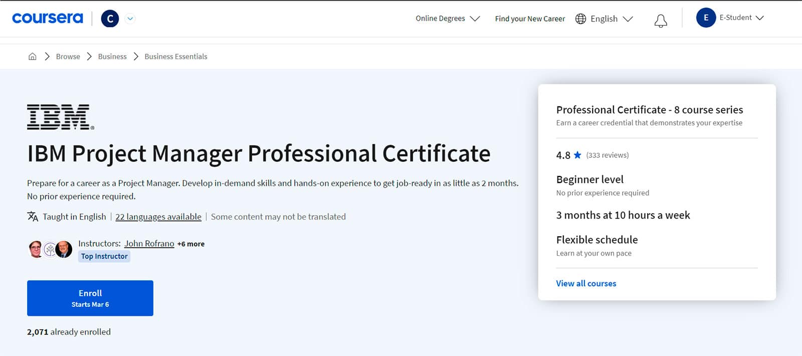 Review of Coursera’s IBM Project Manager Professional Certificate - E ... Review of Coursera’s IBM Project Manager Professional Certificate - E ...
